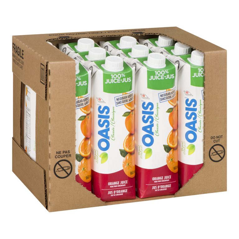 ORANGE JUICE (OASIS 960 ML X 12) – Grocery Shop Online Canada